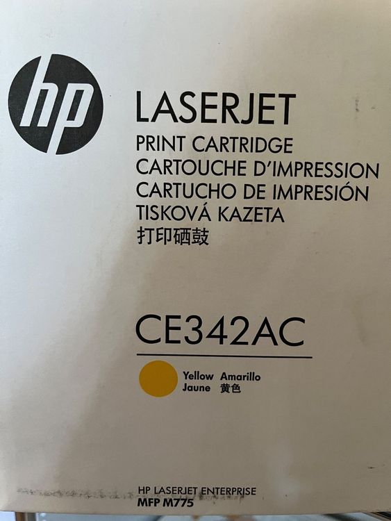 HP LASERJET DRUCKERPATRONE - CE342AC (Neu und originalverpackt) in ...