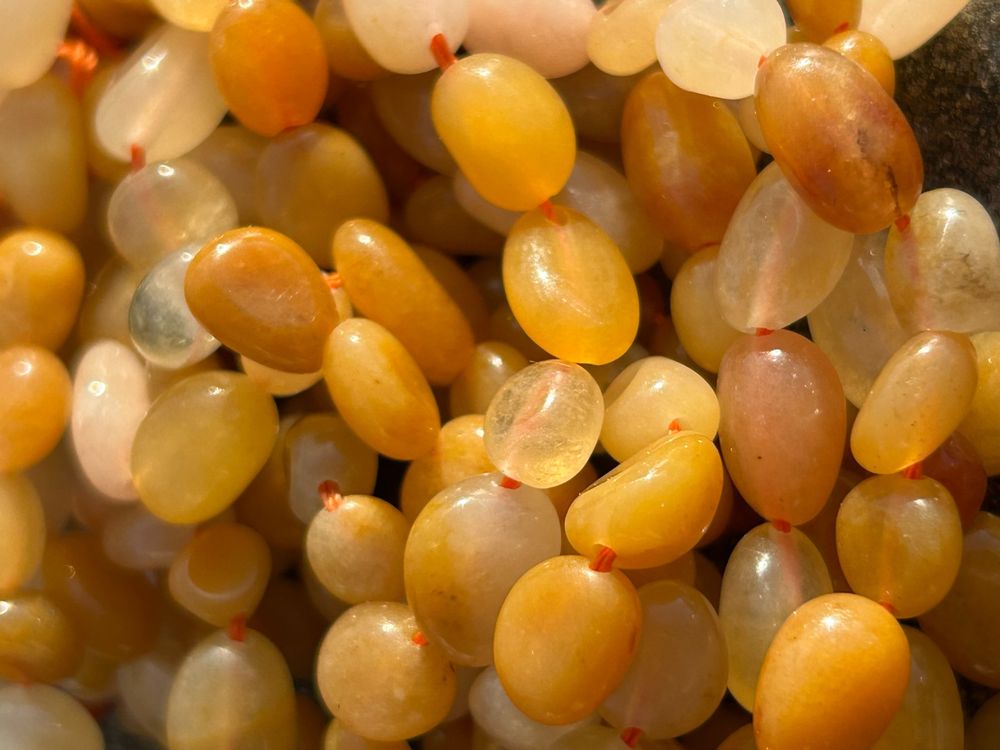 Strang echte golden thread jade 6-8 mm (Neu und originalverpackt) in ...