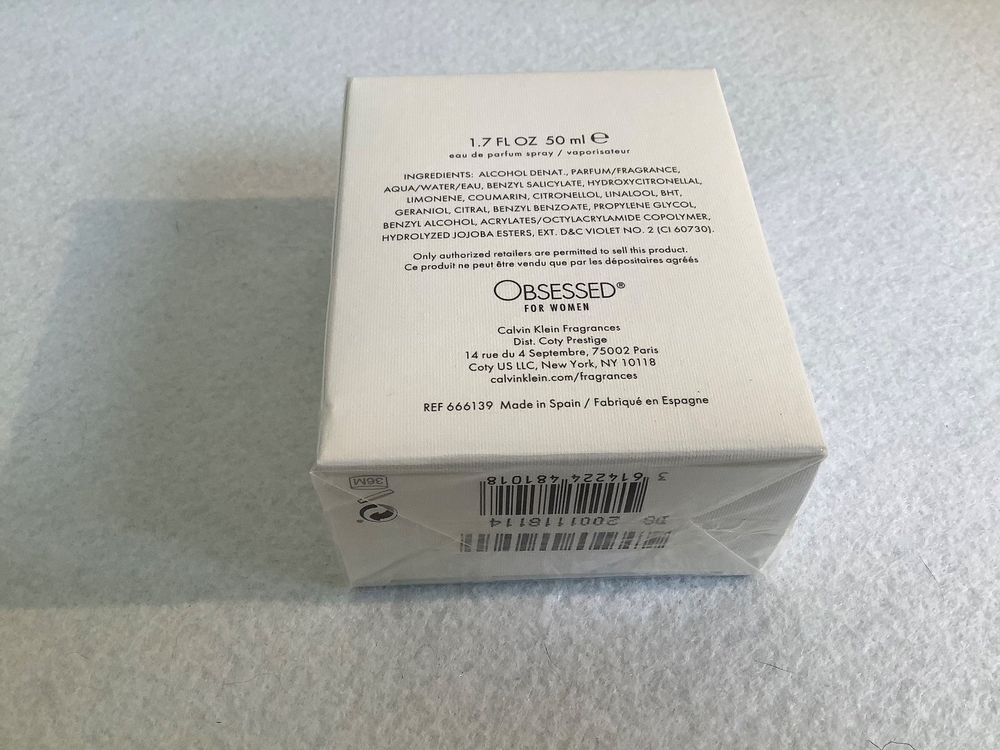 Calvin Klein Obsessed for Woman EDP 50 ml (Neu (gemäss Beschreibung)) in Pfungen für CHF 30 ...