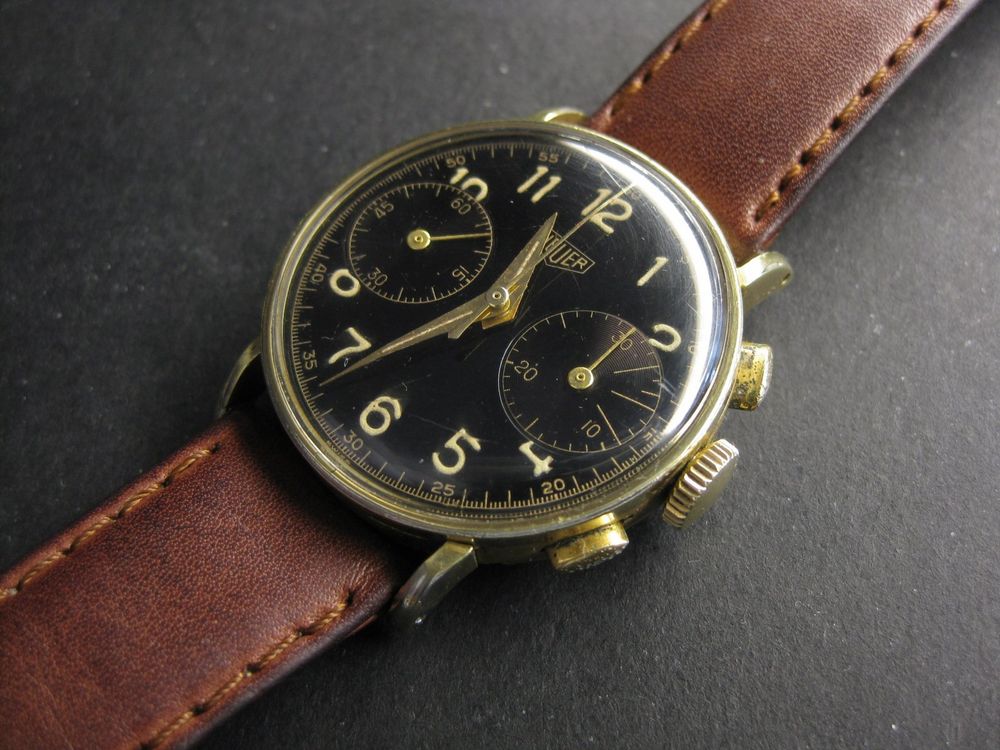 Vintage Heuer Chronograph / Landeron 13 / Ref. 343 / 40er (Gebraucht ...