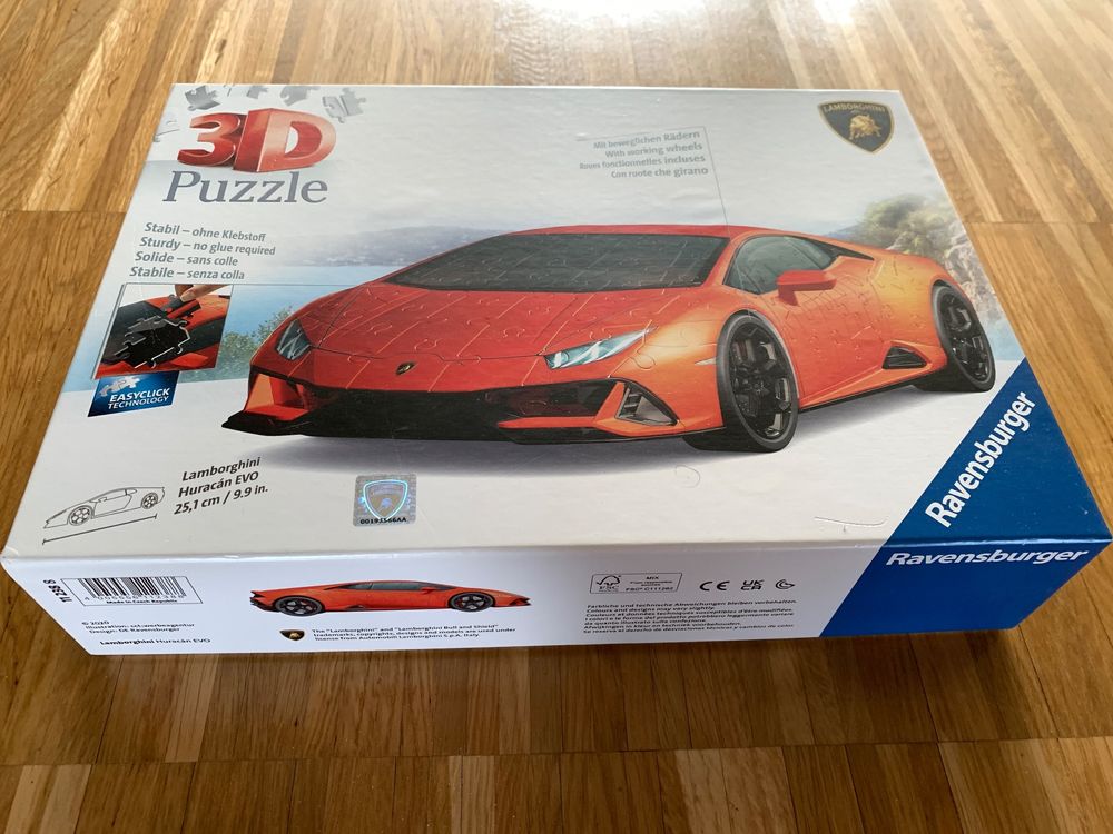 Ravensburger 3D Puzzle - Lamborghini Modellauto (Gebraucht) in Zürich ...