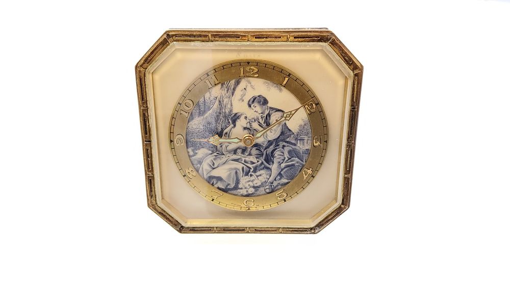 Magnifique ancienne pendulette art-deco peinte 8 Days (Gebraucht) in Malleray für CHF 46 – mit ...