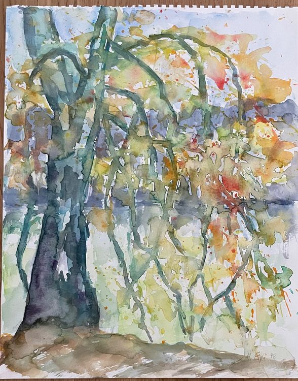 Hans Egli (1928) Landschafts Aquarell (Gebraucht) in Root für CHF 10 – mit Lieferung auf Ricardo ...