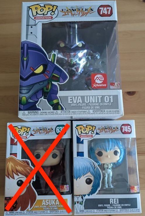 Funko Pop Evangelion - 745 Rei - 747 Unit 01 (Gebraucht) in Rolle für ...