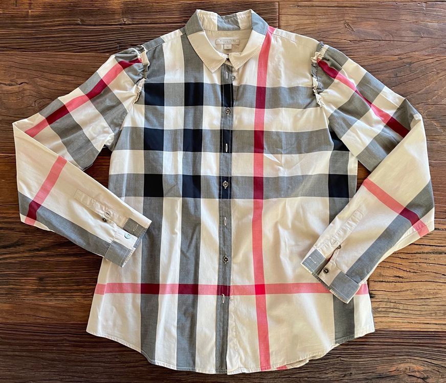 Bluse von Burberry Brit, beige/kariert, Grösse XL | Kaufen auf Ricardo