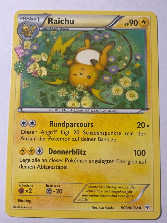 Pokemonkarte Raichu RC9/RC32 | Kaufen auf Ricardo