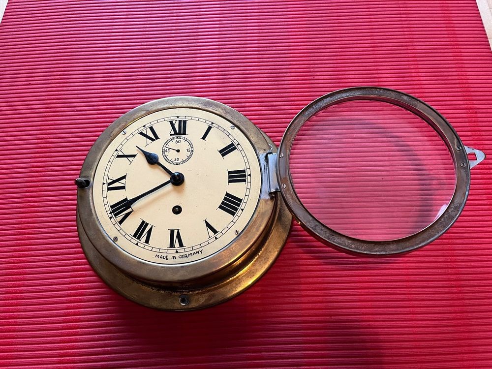 Antike Schiffsuhr aus Messing | Kaufen auf Ricardo