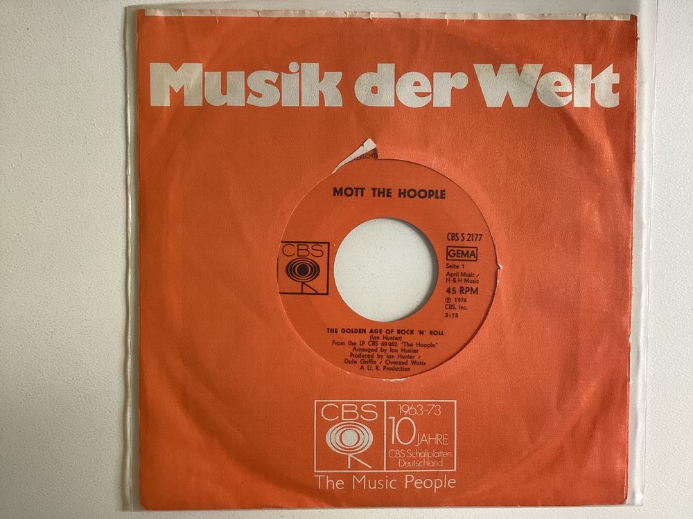 Mott The Hoople Single - The Golden Age Of Rock N Roll | Kaufen auf Ricardo
