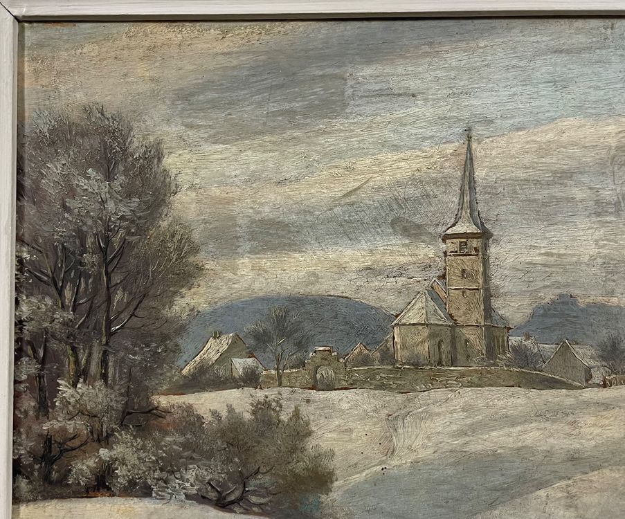 Winterlandschaft Gemälde mit faszinierendem Anblick (Gebraucht) in Root für CHF 10 – mit ...