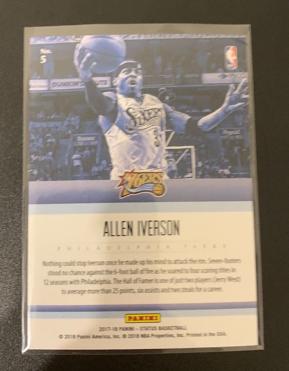 NBA Allen Iverson Symbols Card (Neu (gemäss Beschreibung)) in Muttenz ...
