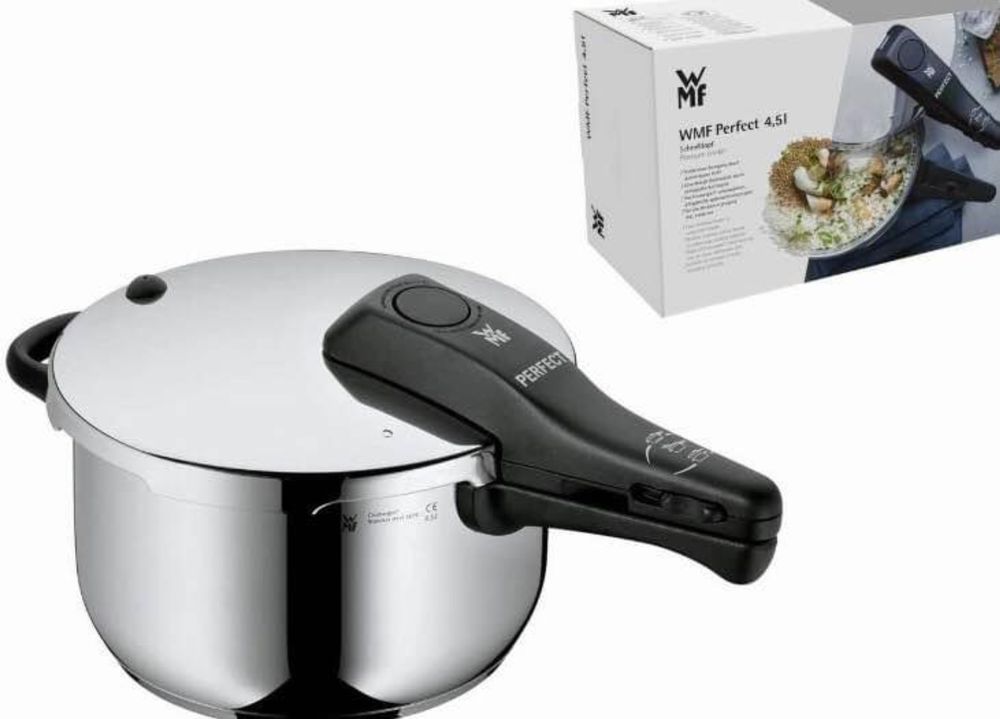 WMF Perfect Schnellkochtopf 4,5 liter mit Dampfgareinsatz (Neu und ...