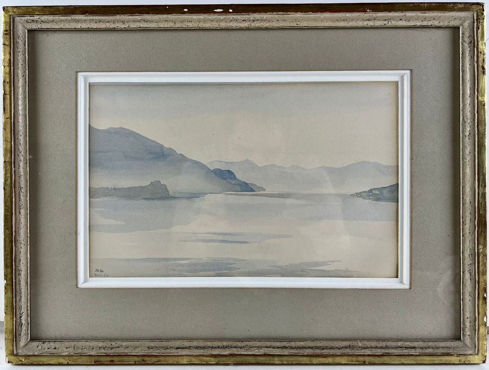 Antike Landschafts Aquarell Signiert. | Kaufen auf Ricardo