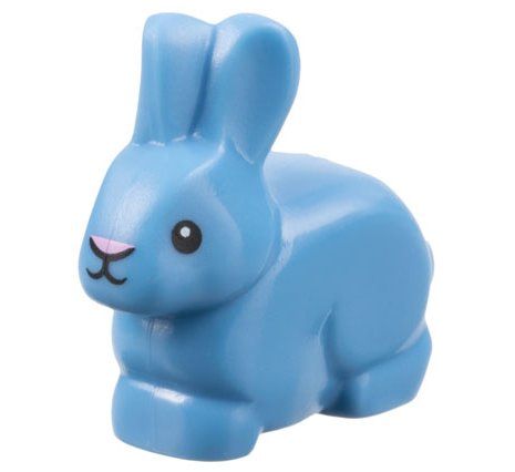 LEGO® Part Animal Land Bunny Rabbit Medium Blue 29685pb01 | Kaufen auf ...
