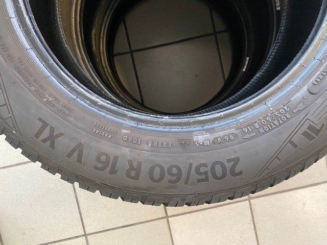 4x Ganzjahresreifen Continental 205/60 R16 | Kaufen auf Ricardo