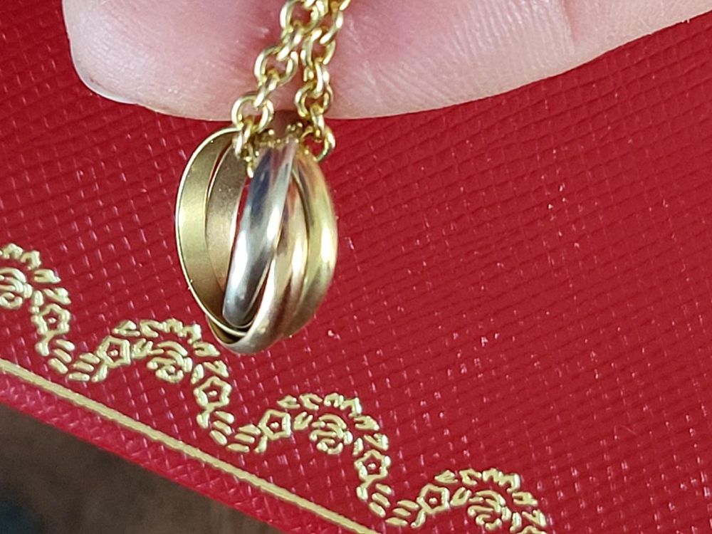 Cartier Trinity Collier Halskette Gold 750 mit Anhänger (Gebraucht) in ...