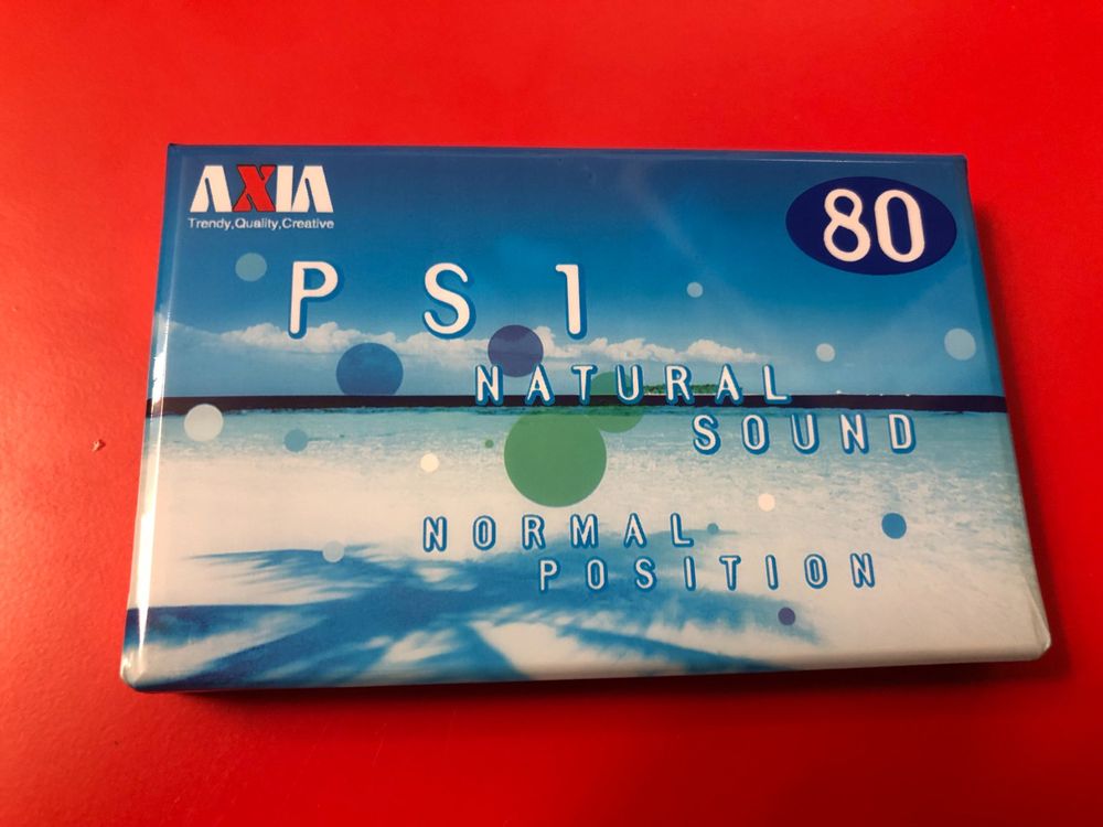 AXIA PS1-80 Natural Sound Audio Kassette Type I sehr schön (Neu und originalverpackt) in ...