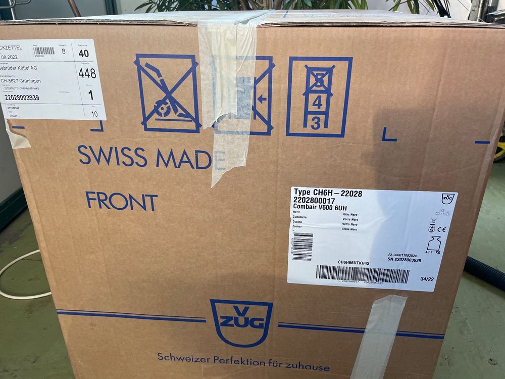 V-Zug Combair V400 Nero (Gebraucht) in Grüningen für CHF 500 – nur ...