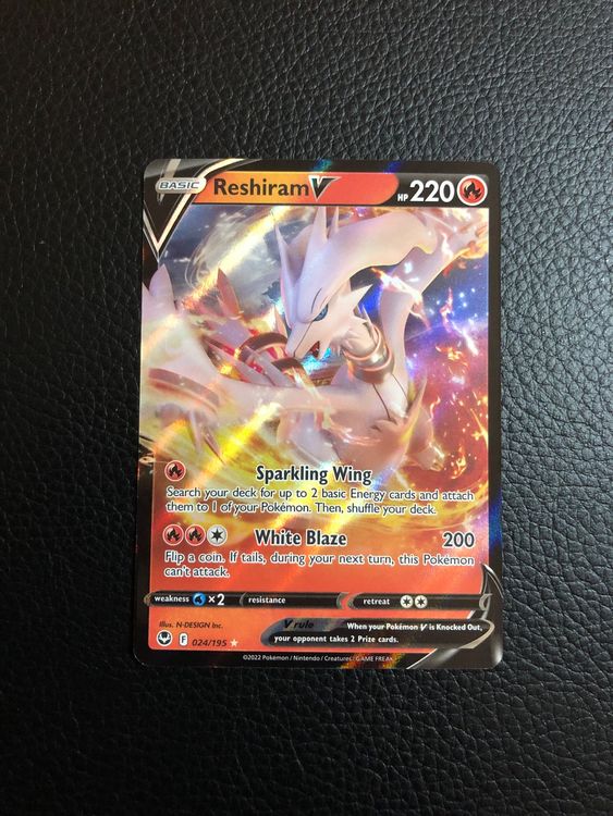 Silver Tempest Reshiram V 24/195 Ab 1 (Gebraucht) in Paradiso für CHF 1 ...