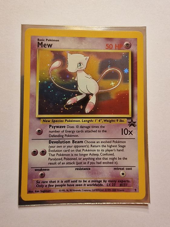 Rare Mew Holo Promo Pokemon Card (Gebraucht) in Vordemwald für CHF 75 ...