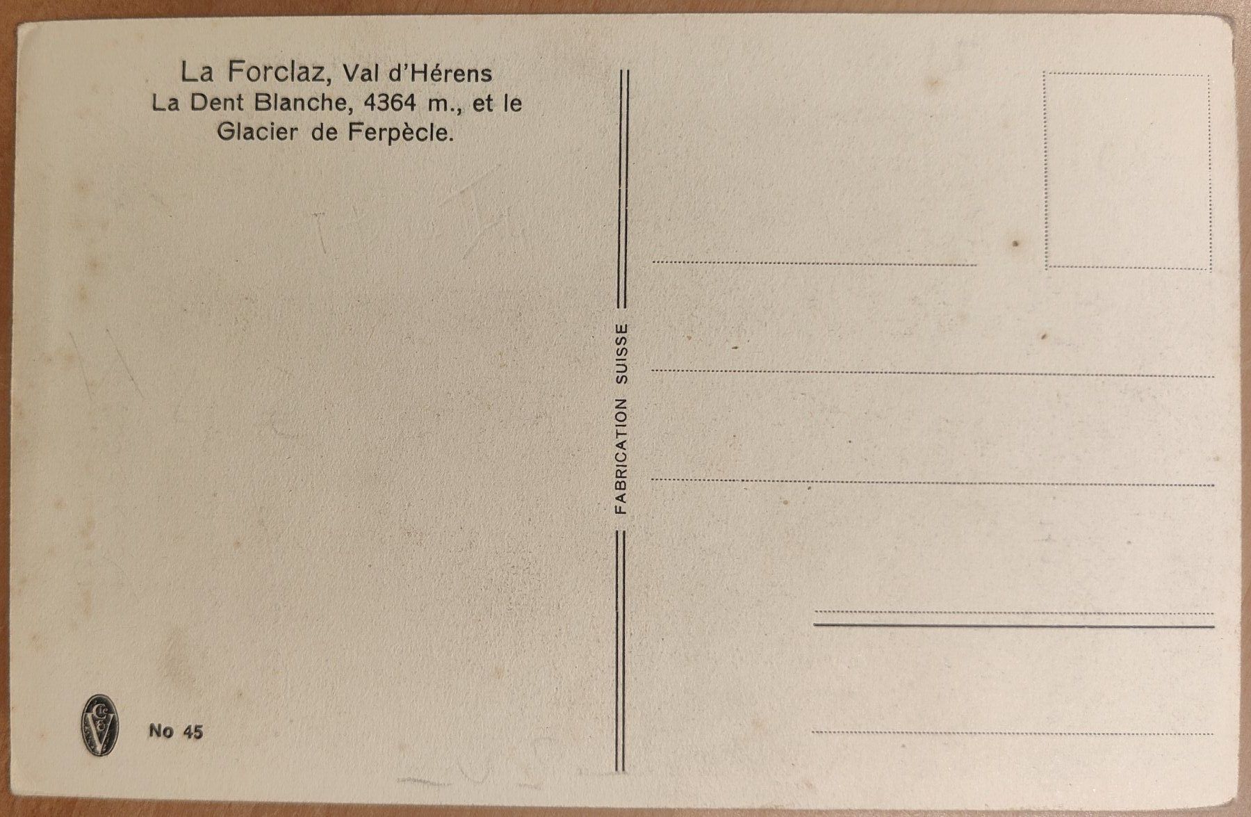 Joyeux Noel La Forclaz Val d' Herens um 1920 (Gebraucht) in St. Erhard für CHF 3.5 – mit ...