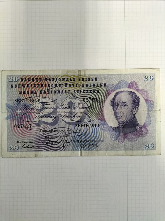 20 Franken nötli 9 April 1976 | Kaufen auf Ricardo