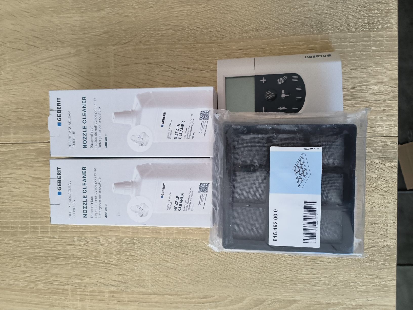 Geberit 8000 plus Fernbedienung Kohlenfilter und Düsen reini (Neu und ...