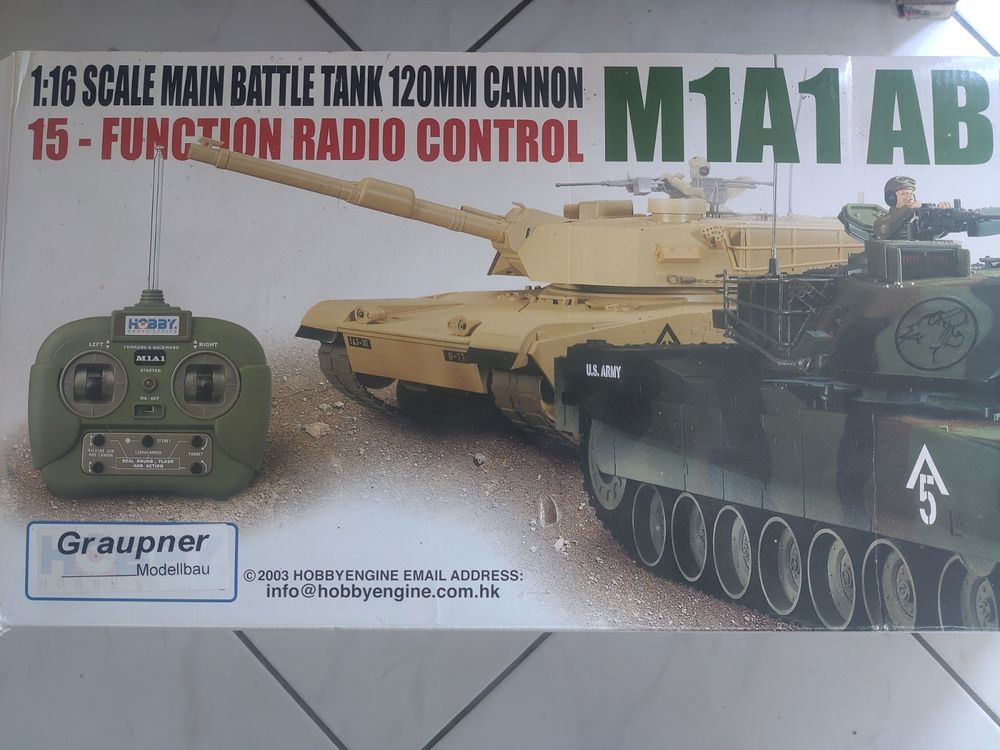 Tank M1 Abrahams Graupner radiocommandé (Gebraucht) in Sugnens für CHF ...
