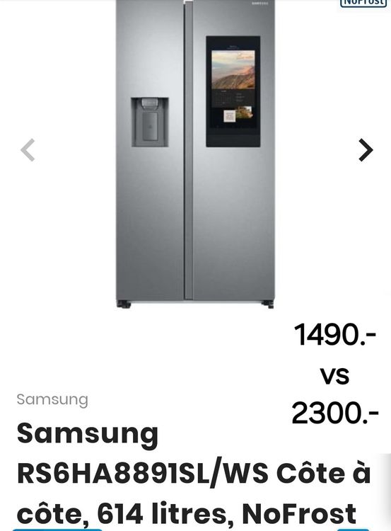 frigo 2portes avec écran et WiFi Garantie FUST (Neu und ...