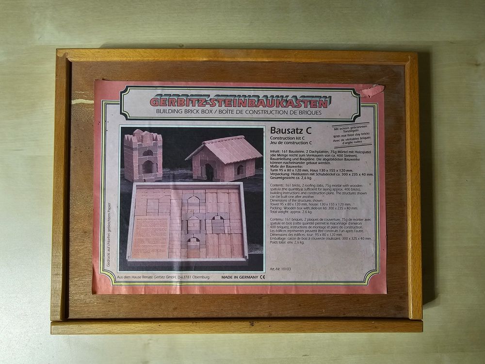 Gerbitz Stein BauKasten | Ton und Mörtel | LEGO in echt | (Neu (gemäss ...