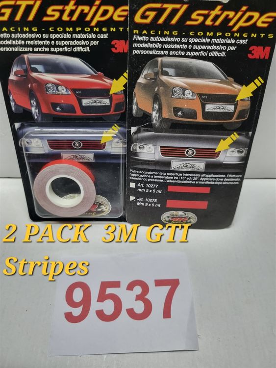 2 Pack GTI Stripes -3M- Decor Stripe Rot | Kaufen auf Ricardo