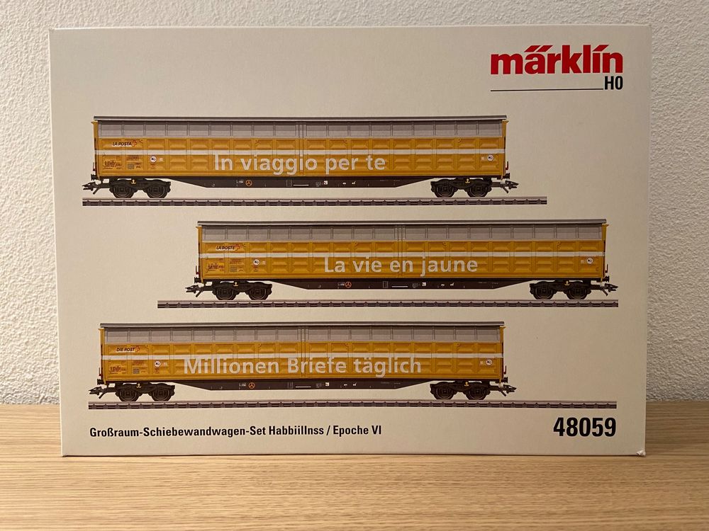 Märklin 48059 - SBB Post - Grossraum-Schiebewandwagen-Set | Kaufen auf ...
