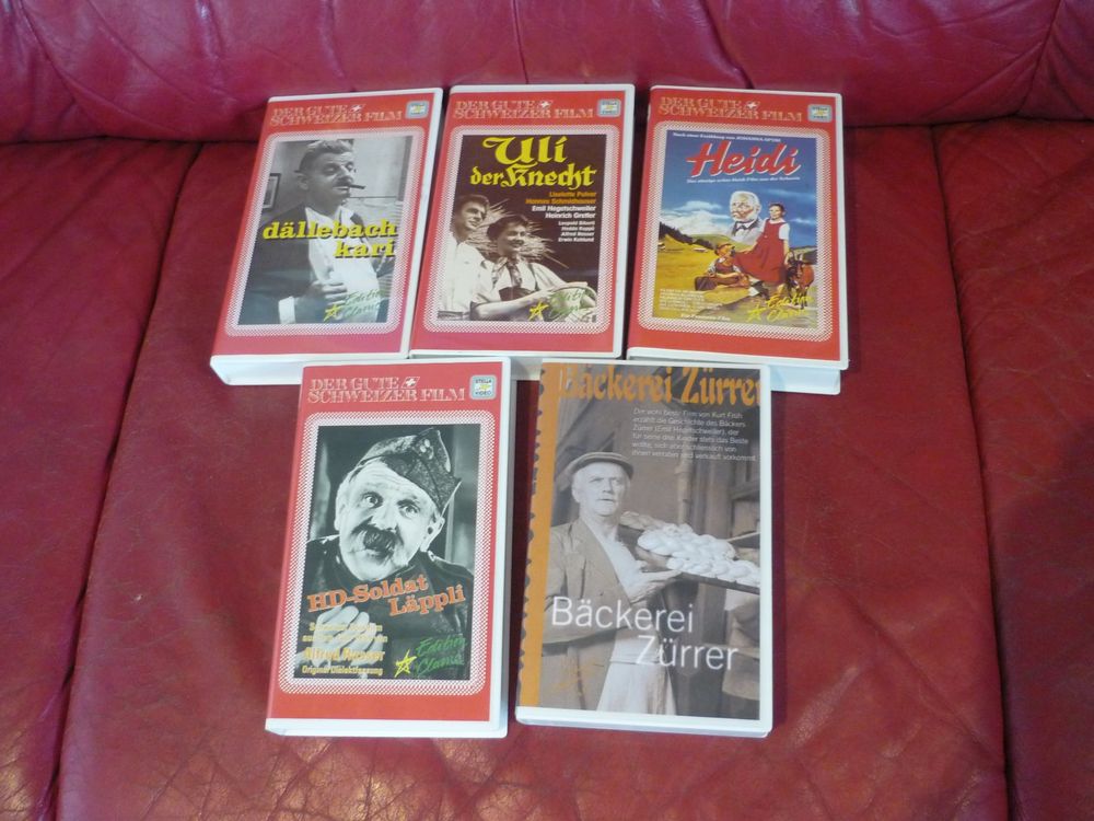 5 stk Original VHS - Schweizer Klassiker s/w Dialekt (Gebraucht) in ...