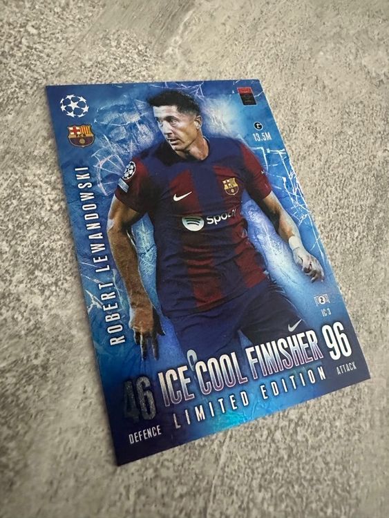 Ice Cool finisher MATCH ATTAX 24 ROBERT LEWANDOWSKI BARCA (Gebraucht ...