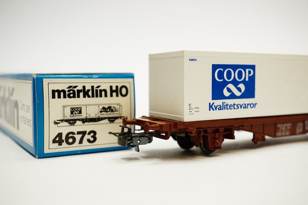 8∂ Märklin 4673 SJ Kühlcontainerwagen Lgjs COOP | Kaufen auf Ricardo