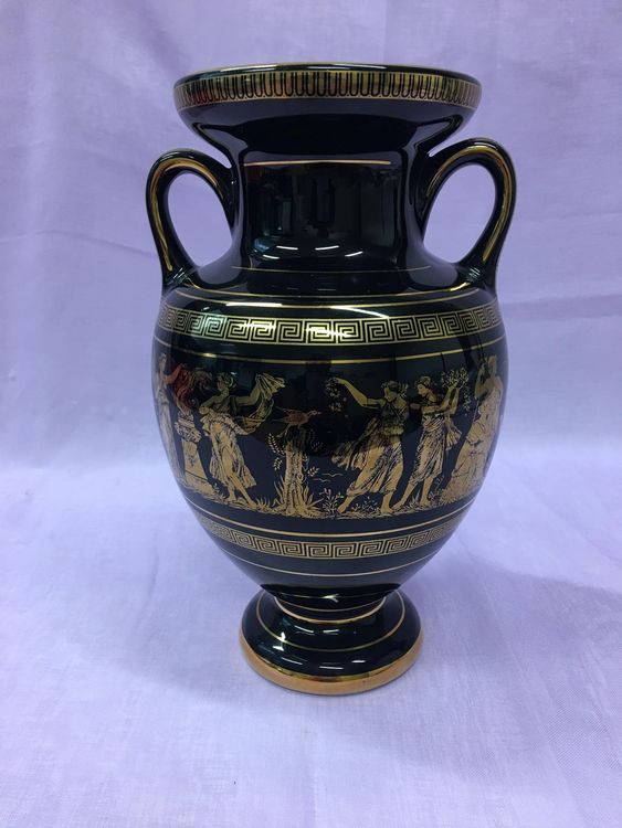 Griechische Vase, Amphore, schwarz gold, 26cm hoch (Gebraucht) in Olten für CHF 9 – mit ...