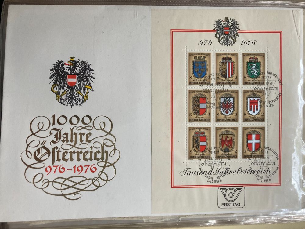 Österreich 1976 illustrierter Ersttagsbrief Block 1000 Jahre (Neu (gemäss Beschreibung)) in ...