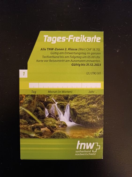 TNW Tageskarte (Neu und originalverpackt) in Basel für CHF 10 – mit ...