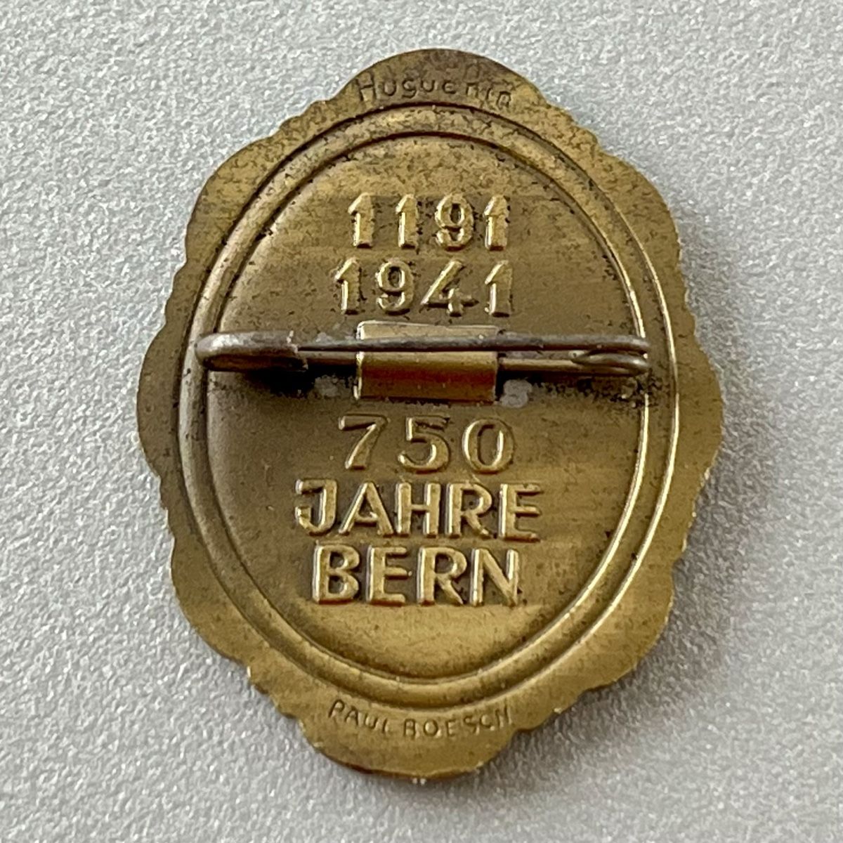 Badge 750 ans de la ville de Berne - 1191-1941 (D'occasion) à ...