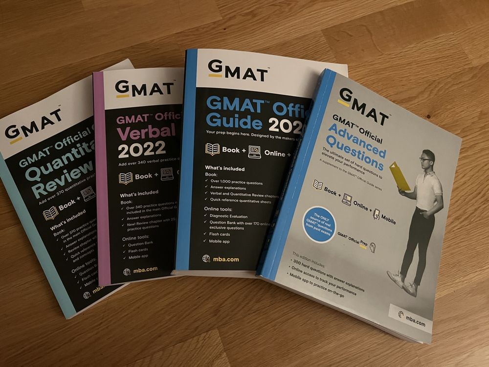 GMAT Official Guide 2022 - 4 Bücher inkl. Advanced Questions (Neu ...