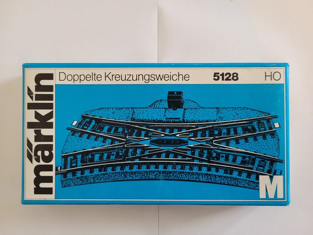Märklin H0 5128 - Doppelte Kreuzungsweiche mit OVP (Neu (gemäss ...