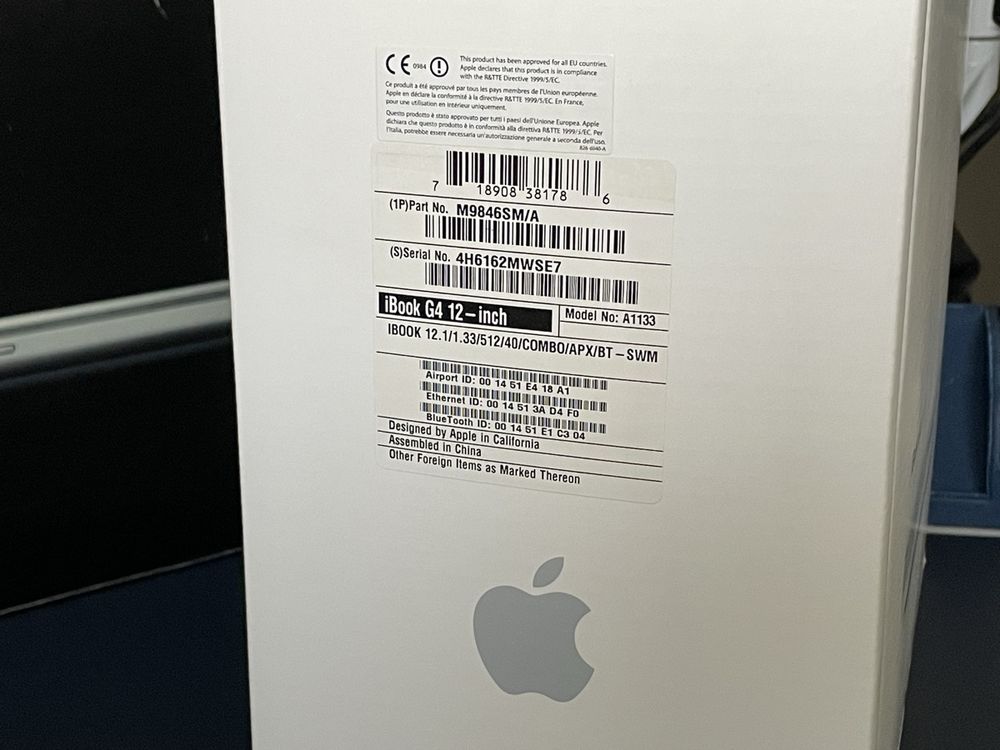 Apple iBook G4, 12-inch, Collector Rare - Neuf et en boîte! (Neuf avec ...