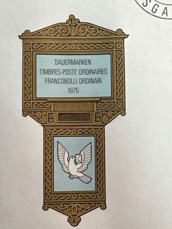 Schweiz Briefmarke Ersttagsbrief Bern 27.11.75 Top Zustand! (Gebraucht ...