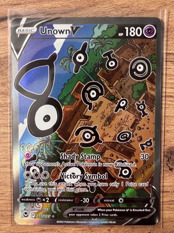 Unown V ALT ART 177/195 Pokemon Silver Tempest (Neu (gemäss ...