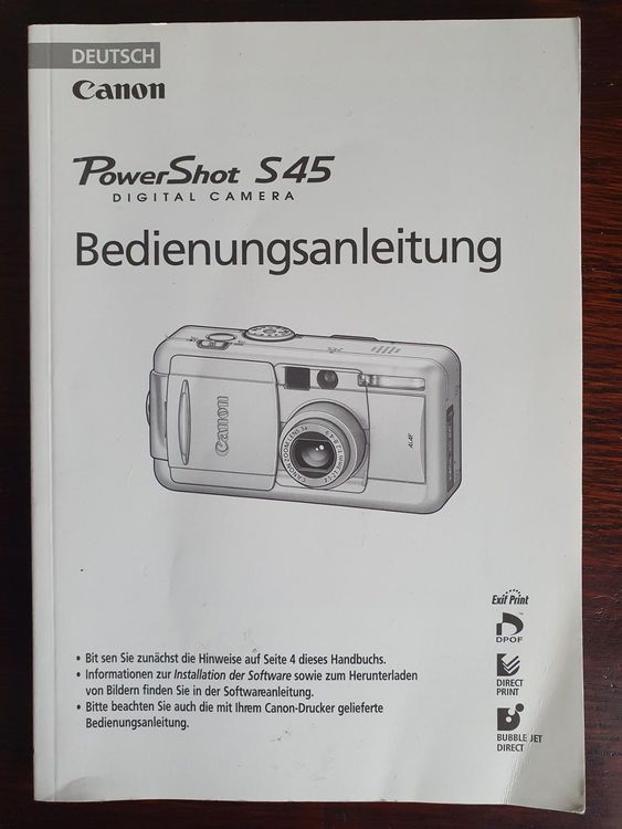 Digitalkamera Canon Power Shot S45 (Gebraucht) in Fislisbach für CHF 31 – mit Lieferung auf ...