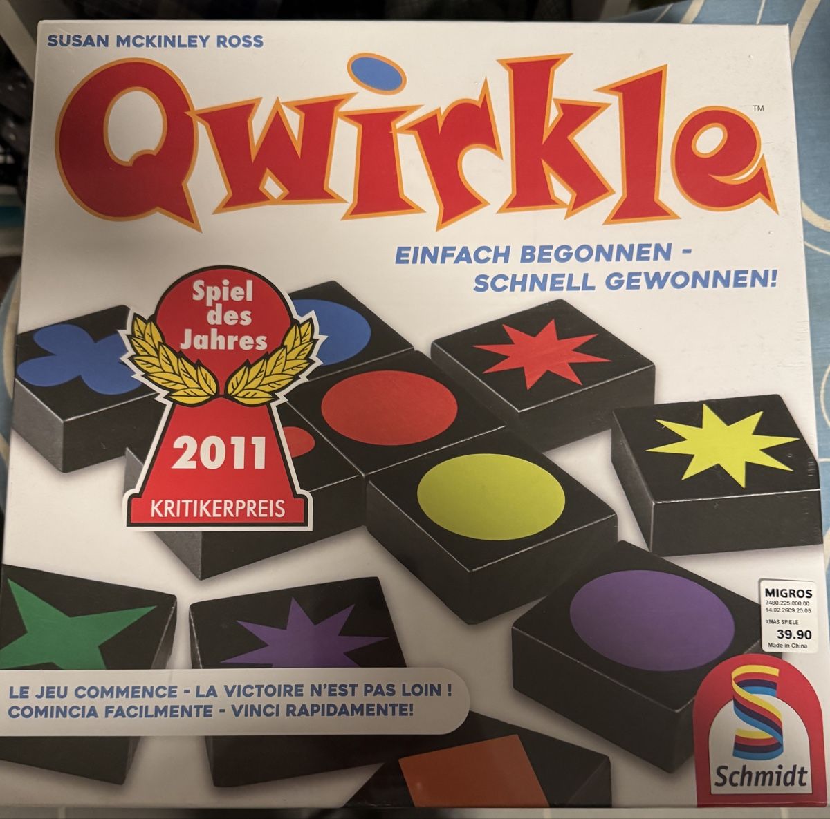 Qwirkle - Das ausgezeichnete Familienspiel für Gross & Klein (Neu und ...