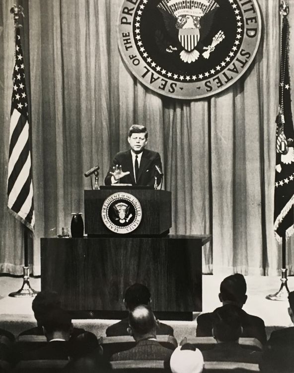 John F. Kennedy, US-Präsident, Vintage Press Photo 1962, USA (Gebraucht ...