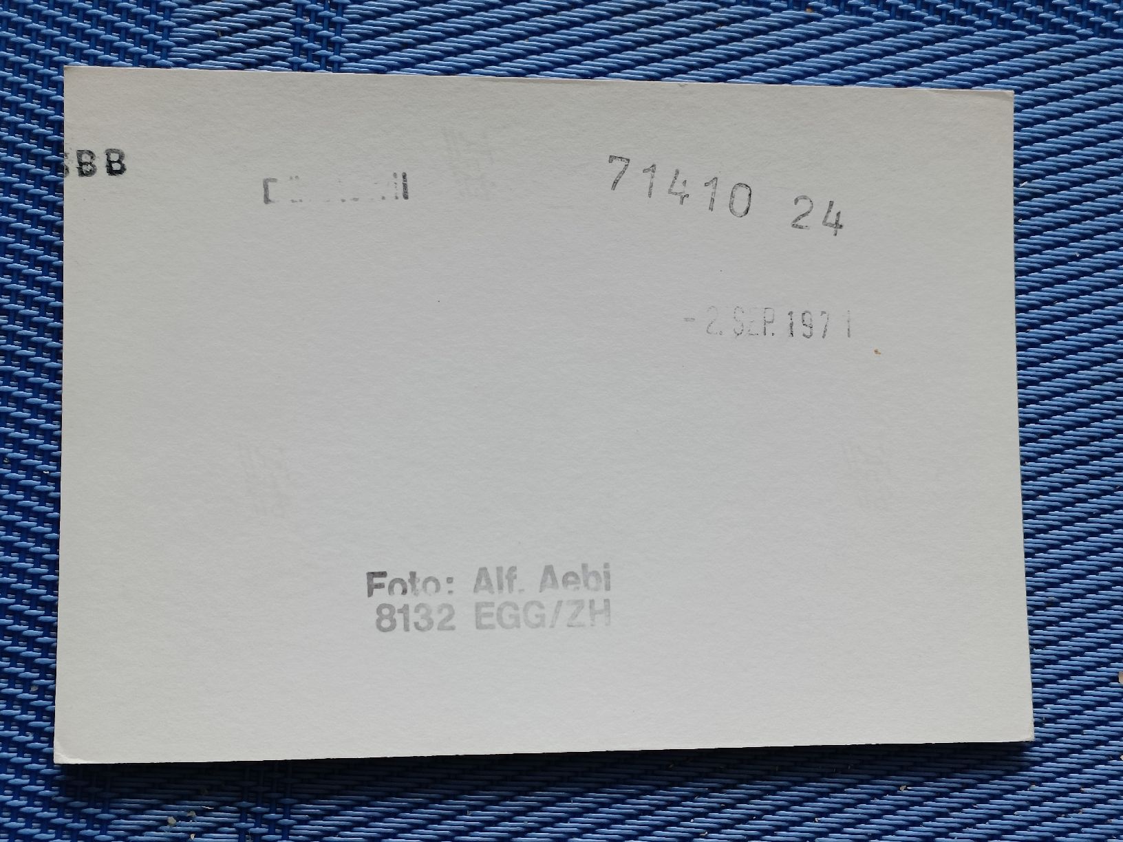 Altes Bahn Photo SBB / Bahnhof Bäretswil Ausgabe 1971 (Gebraucht) in ...