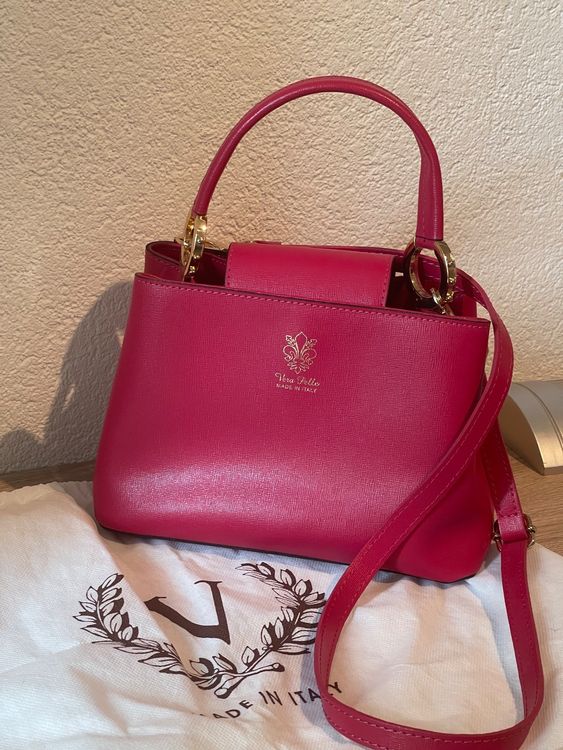Leather Handbag Pink | Kaufen auf Ricardo