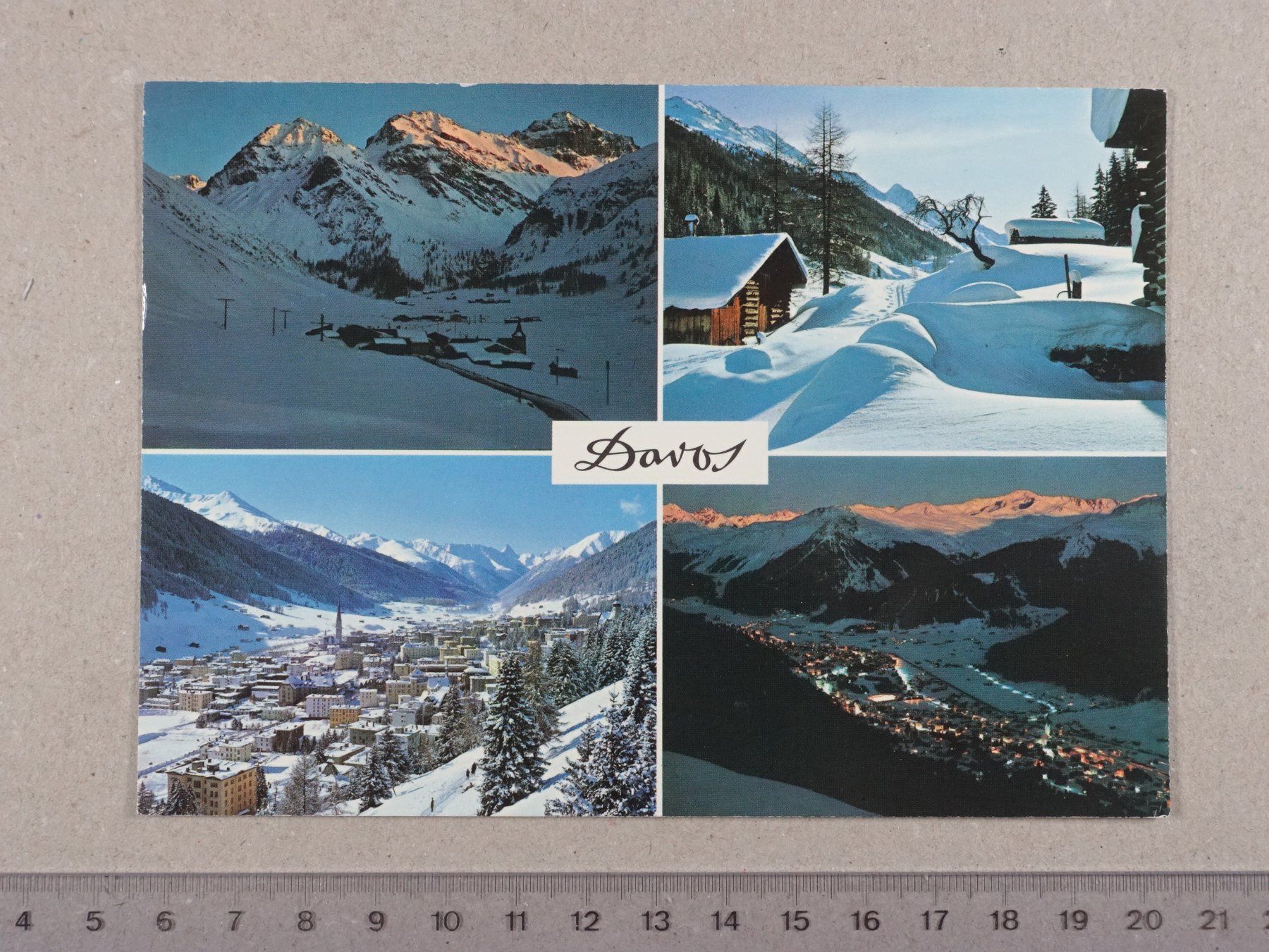 Davos, 1980, Höhenpromenade gegen Tinzenhorn (Gebraucht) in Lenzburg ...