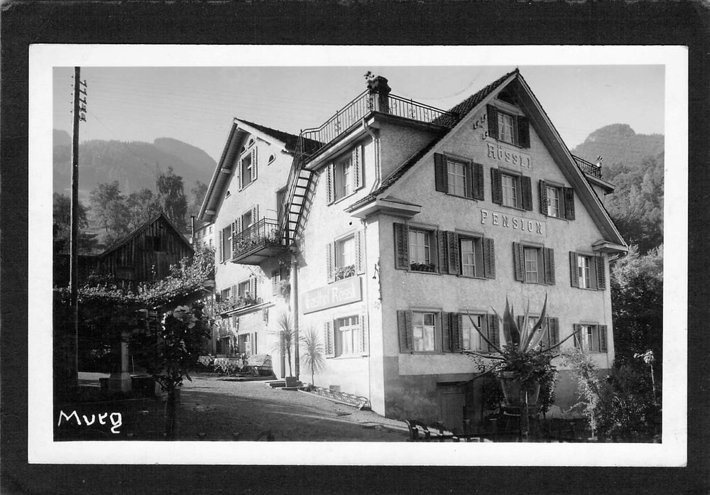 Echtfotokarte Murg SG , Gasthof Rössli (Gebraucht) in Reichenburg für CHF 27 – mit Lieferung auf ...